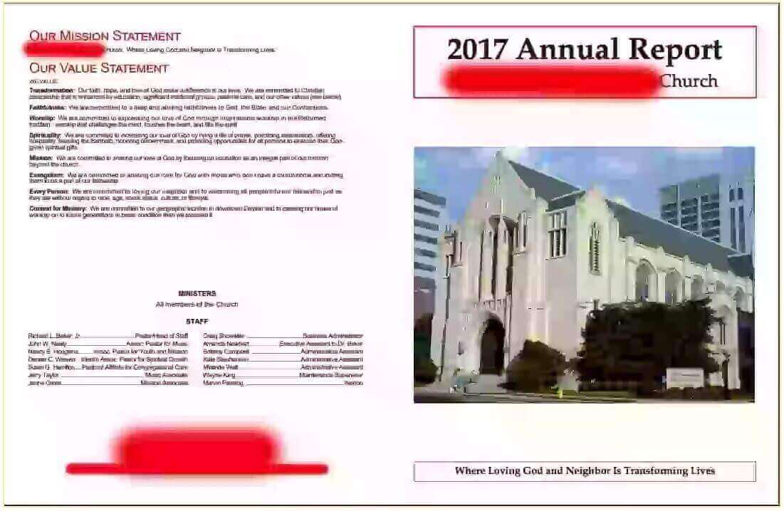 Church Annual Report - The Must Use Church Growth Resource